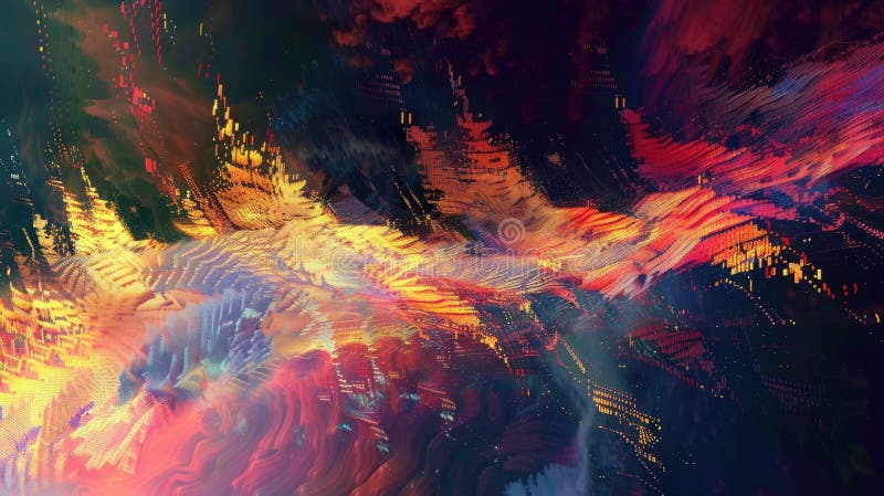 Colorful Abstract Explosion with Bright Particles and Dynamic Motion ...