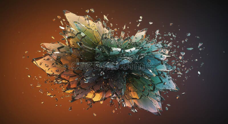 Colorful Abstract Explosion with Dynamic Movement Stock Illustration ...