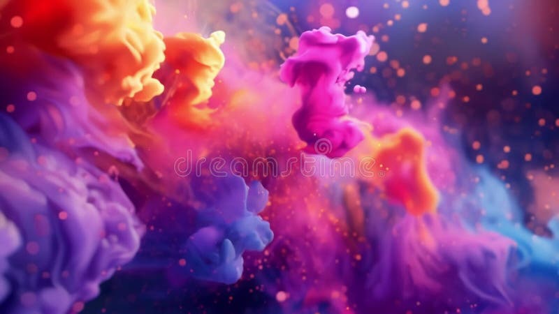 Colorful Abstract Explosions Create a Sense of Movement and Fluidit ...