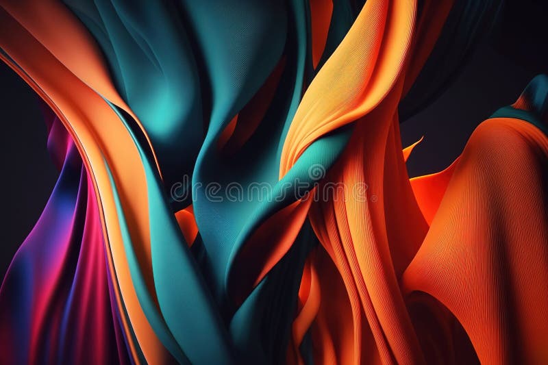 Colorful Abstract Fabric Background. Stock Illustration - Illustration ...