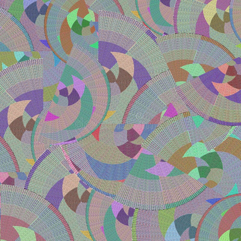 Colorful Abstract Fabric Pieces on Canvas Stock Illustration ...