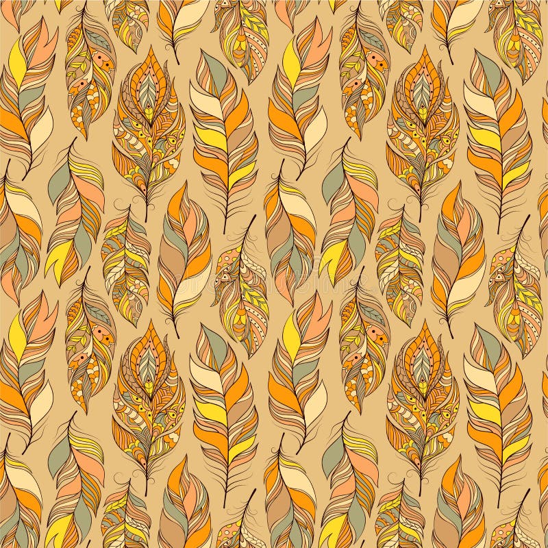 Colorful abstract feathers stock vector. Illustration of fabric - 80750879