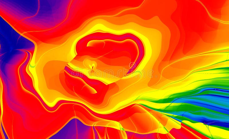 Colorful Abstract Flame Background Stock Illustration - Illustration of ...