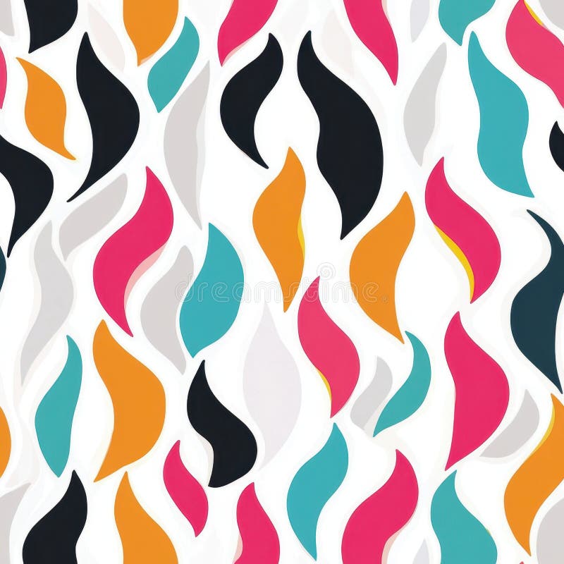 Colorful Abstract Flame Pattern Wallpaper Design Stock Image - Image of ...