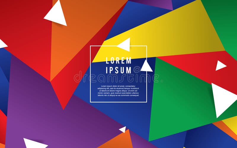 Colorful Abstract Flat Design Style. Background Vector. Abstract ...