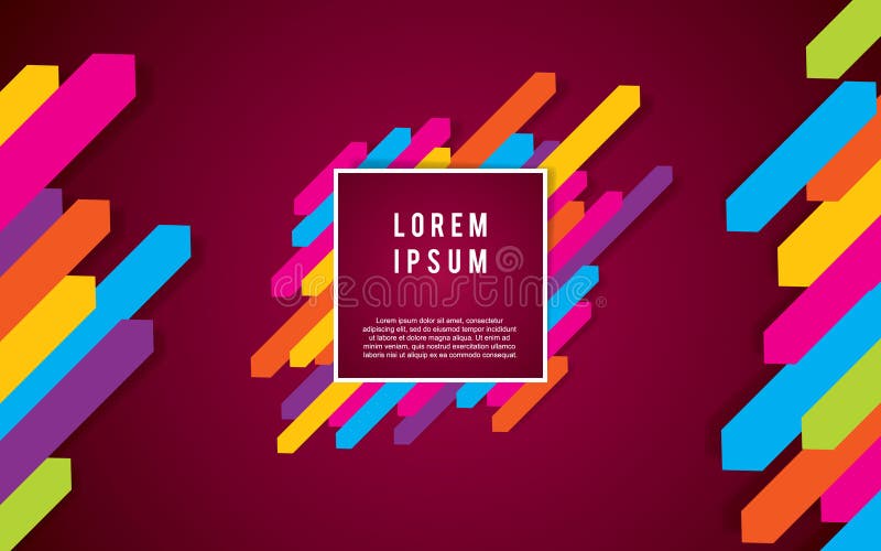 Colorful Abstract Flat Design Style. Background Vector. Abstract ...