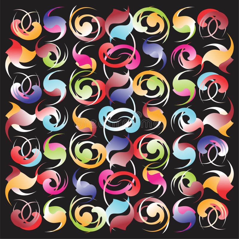 Colorful Abstract Floral Seamless Pattern Vector Image Cdr X6 Stock ...