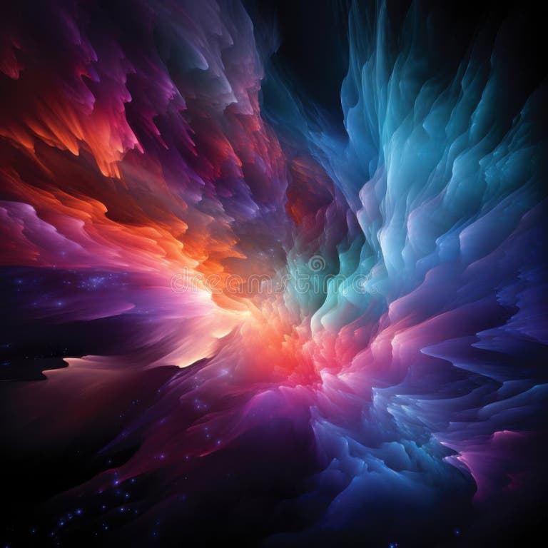 Colorful Abstract Flow Forms Dynamic Effect and Modern Background with ...