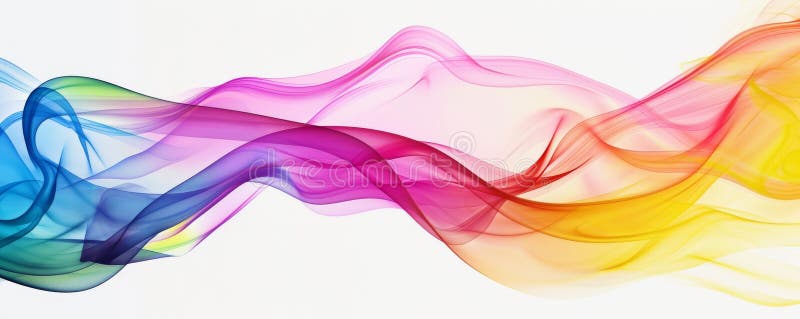 Colorful Abstract Flow of Wavy Lines: Vibrant Spectrum Visualization ...