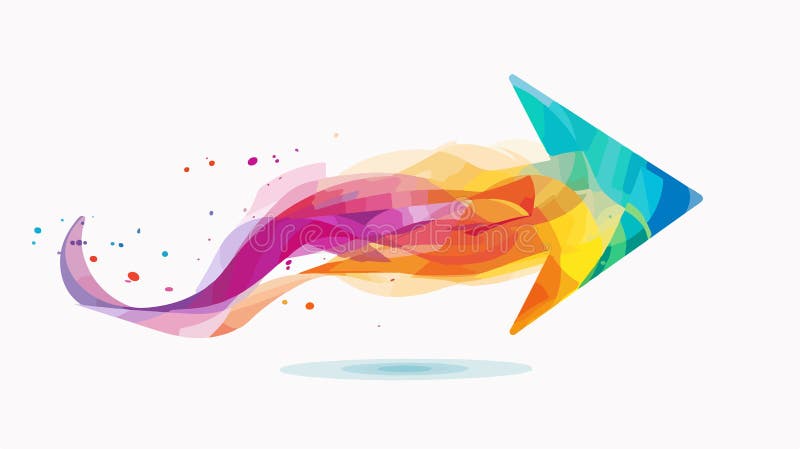 Colorful Abstract Flying Arrows Motion Background Stock Illustration ...