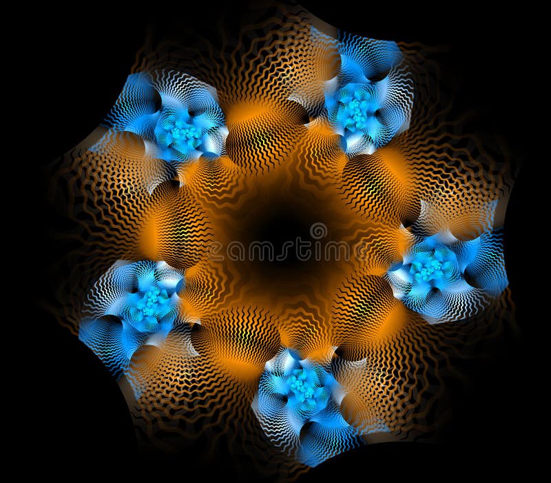 Colorful Abstract Fractal Illustration Stock Illustration ...