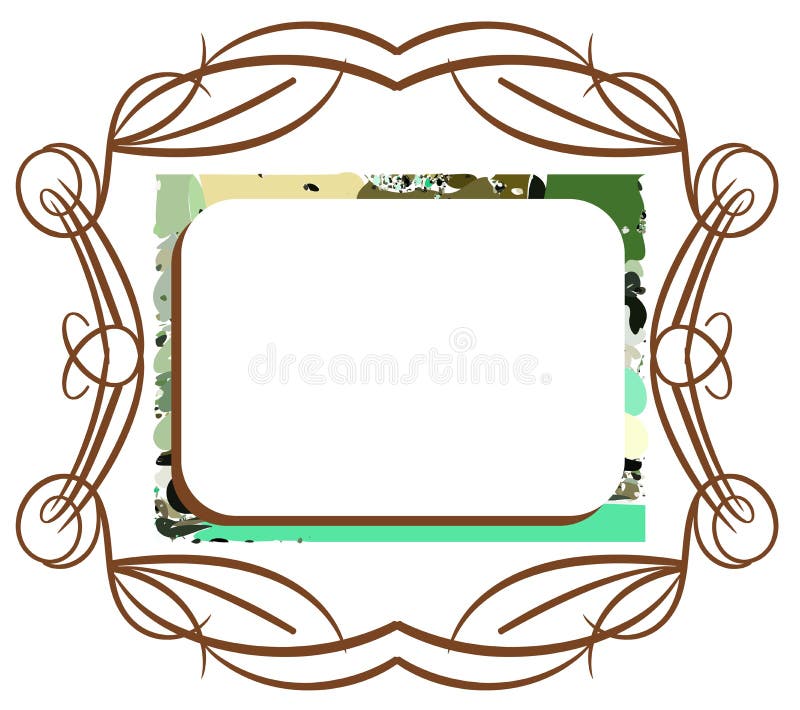 Colorful Abstract Frame Isolated Stock Vector - Illustration of fantasy ...