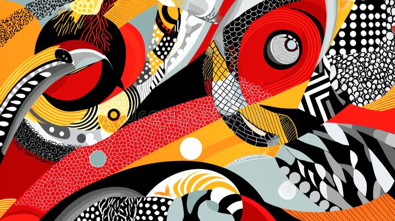 Colorful Abstract Geometric Background with Bold Patterns and Dynamic ...