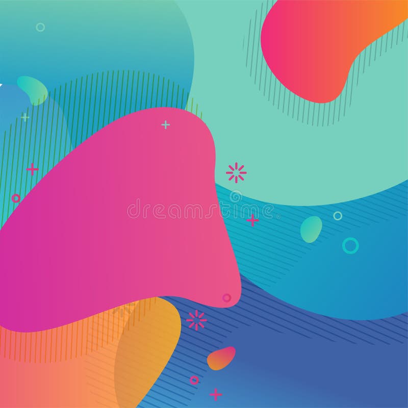 Colorful Abstract Geometric Background Retro Flavoured Stock Vector ...
