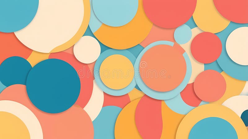 Colorful Abstract Geometric Circles Design with Modern Aesthetic for ...