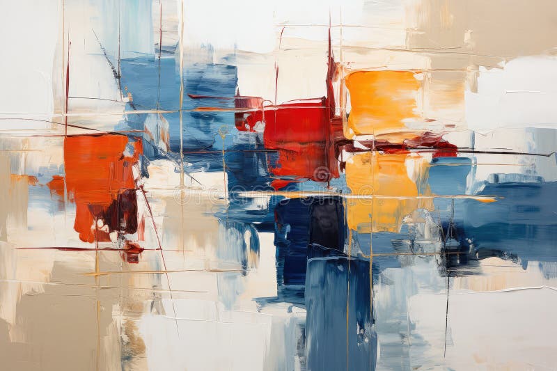 Colorful Abstract Geometric Composition Background Texture Extreme ...