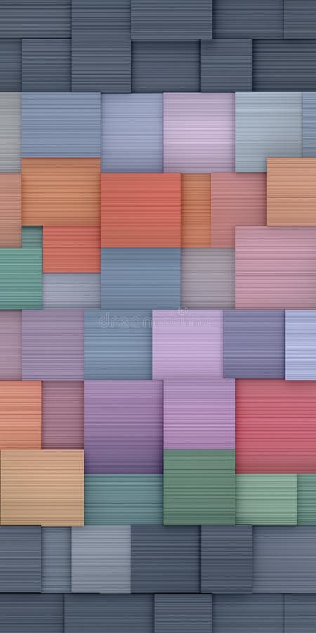 Colorful Abstract Geometric Pattern Composed of Overlapping Rectangular ...