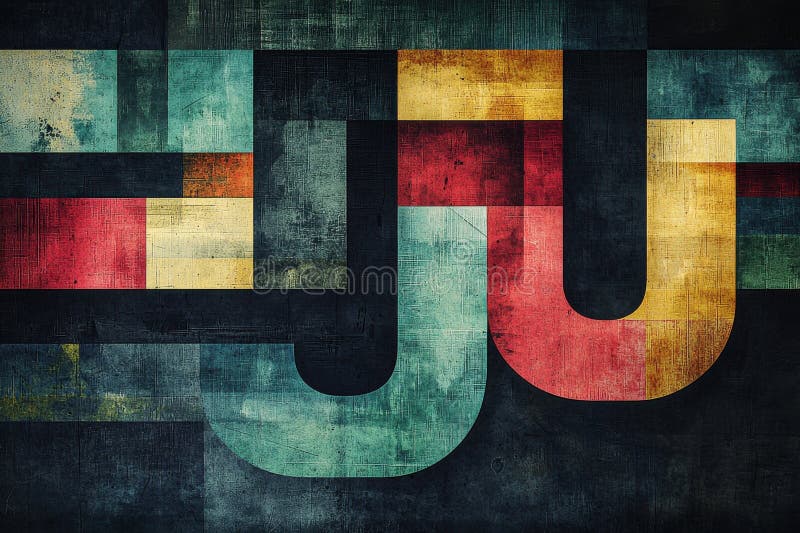 Colorful Abstract Geometric Pattern Overlapping Blocks Textures Stock ...