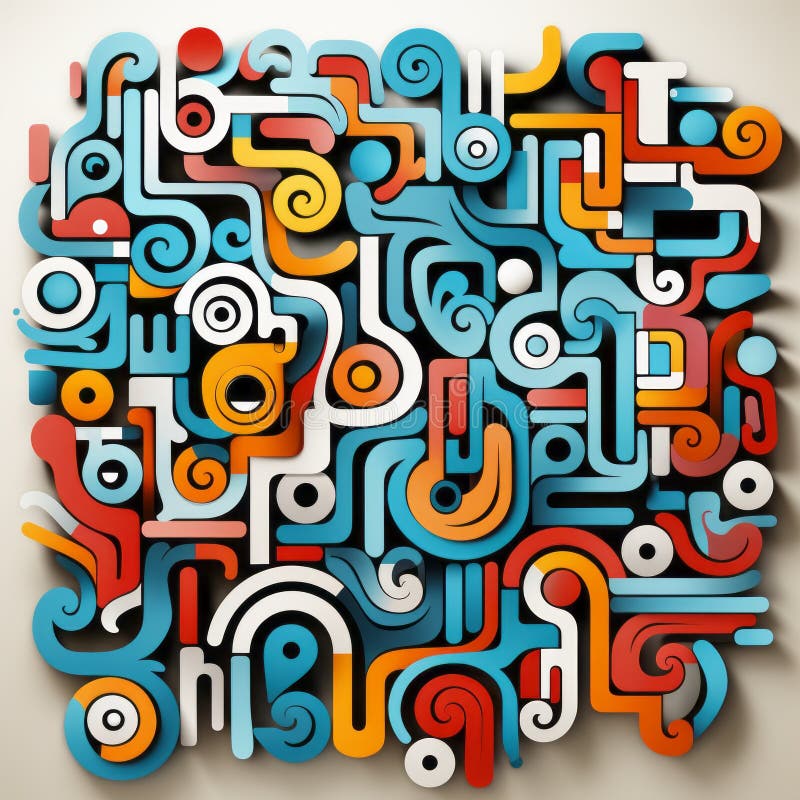 Colorful Abstract Geometric Pattern for Website Background Stock ...