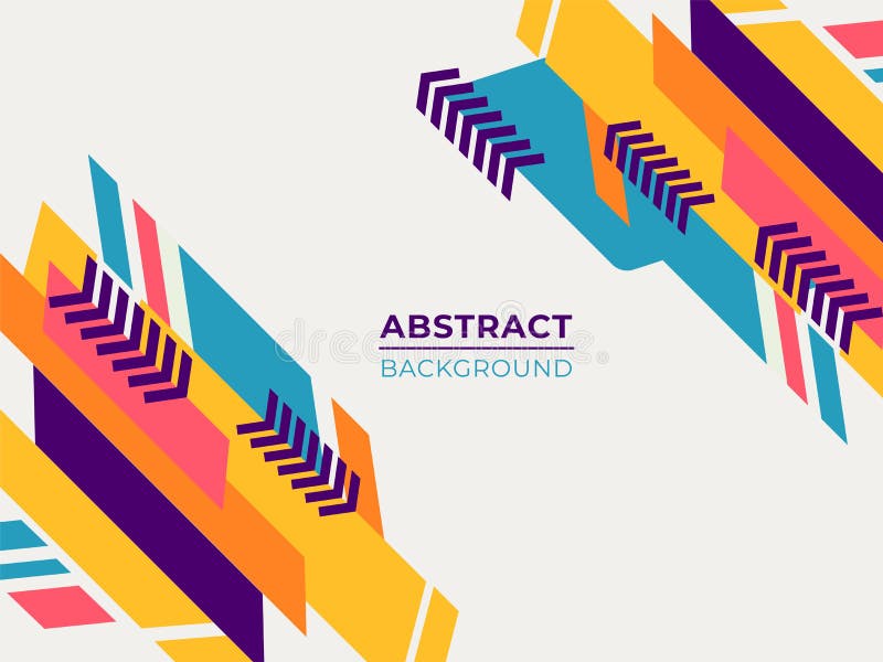 Colorful Abstract Geometric Patterns. Stock Illustration - Illustration ...
