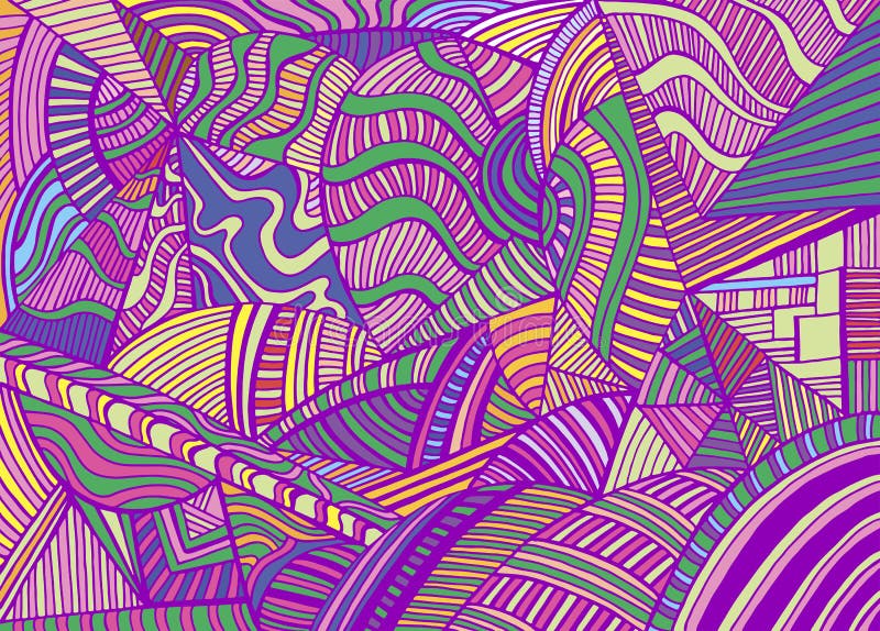 Colorful Abstract Geometric Shapes from Triangles, Ellipses with Many ...