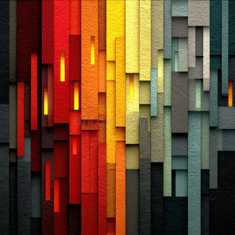 Colorful Abstract Geometric Texture with Vertical Gradient Blocks Stock ...