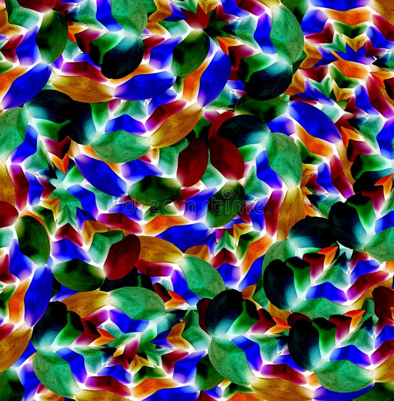 Colorful Abstract Glass Pieces for Unique Background Stock Illustration ...