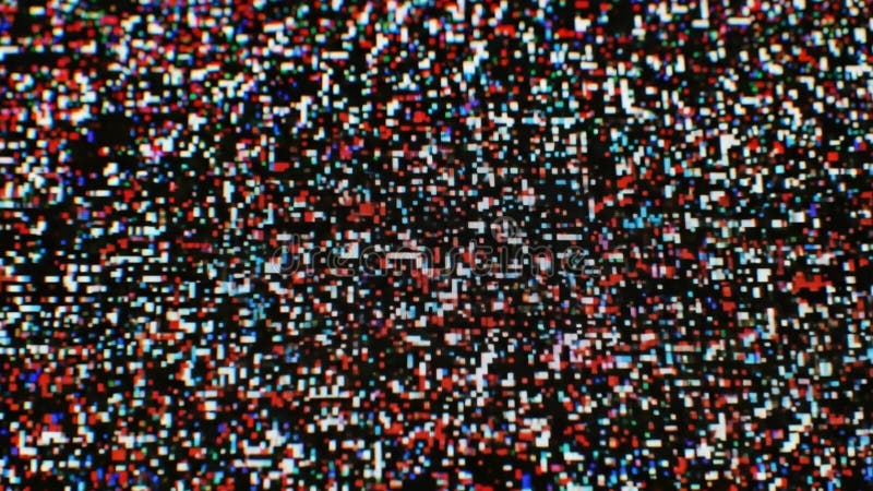 Colorful Abstract Glitch Pattern with Digital Noise on Black Background ...