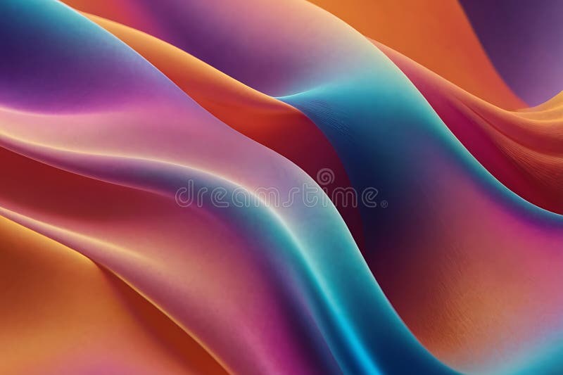 Colorful Abstract Gradient Wave Background Stock Illustration ...