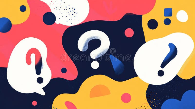 Colorful Abstract Graphic Featuring Vibrant Question Marks. this Design ... Colorful Abstract Graphic Featuring Vibrant Question Marks. this Design ...