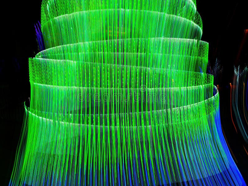 Colorful Abstract of Green and Blue Lights Stock Image - Image of ...