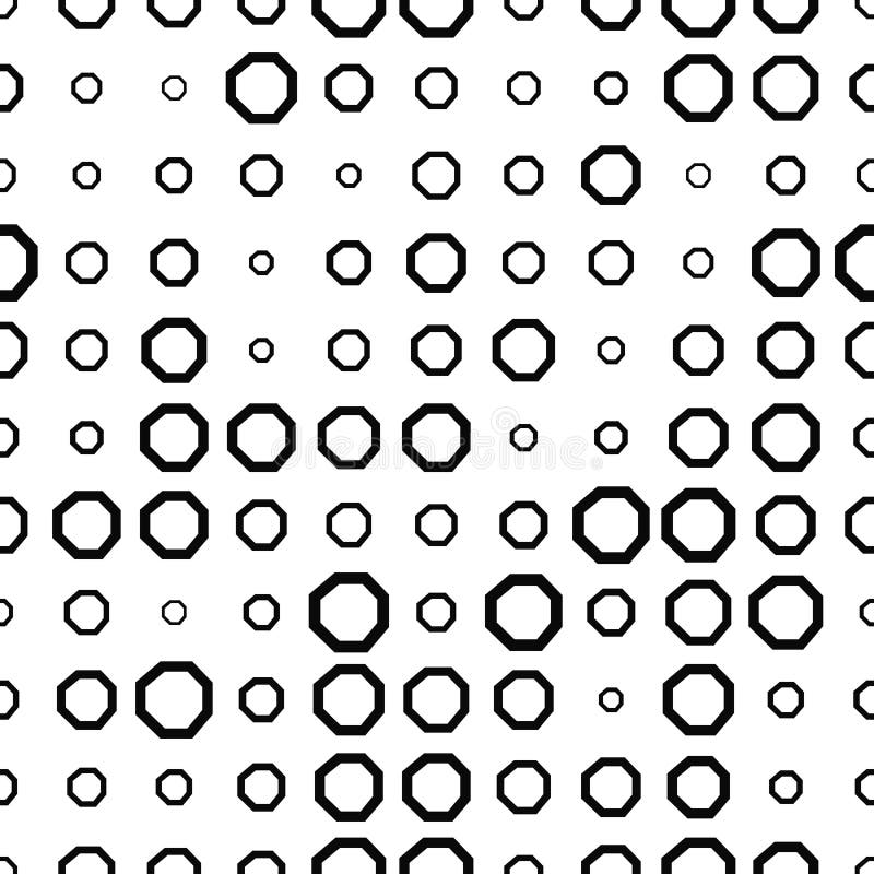 Colorful Abstract Halftone Seamless Pattern with Octagon, Geometric ...