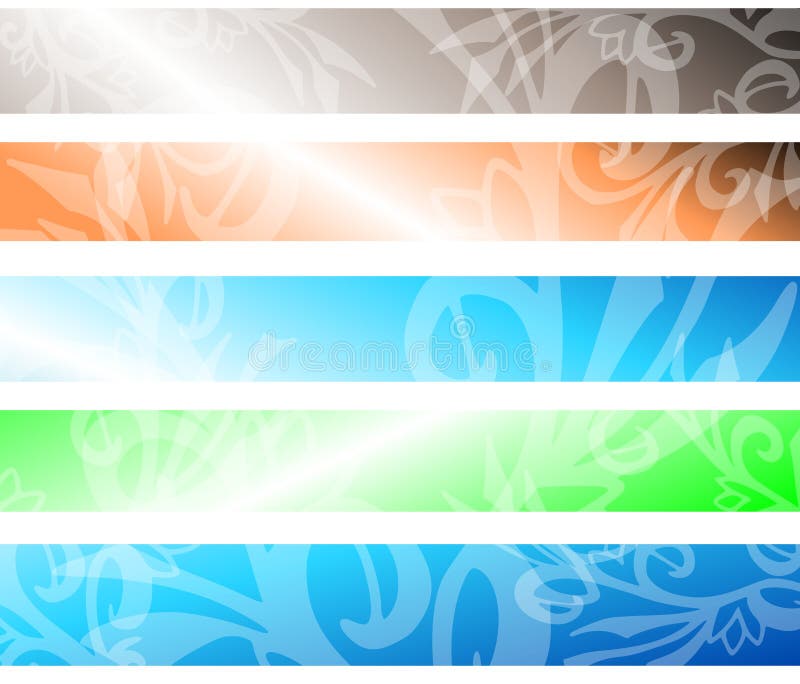 Colorful Abstract Header with Fantasy Stock Illustration - Illustration ...