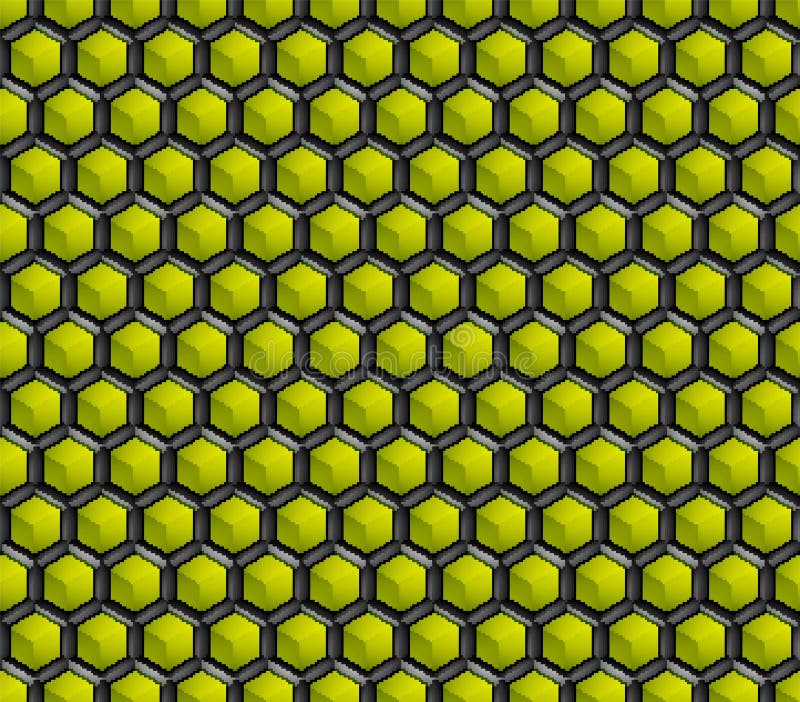 Colorful Abstract Hexagon Structure Geometric Background Pixel Art ...