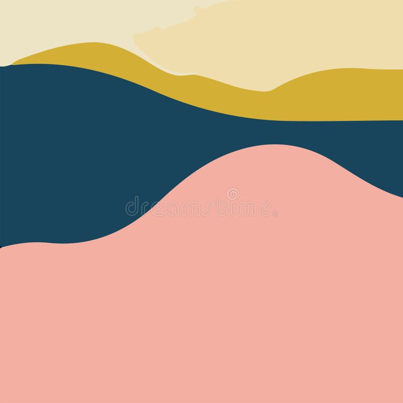 Colorful Abstract Hills Vector Illustration Stock Illustration ...