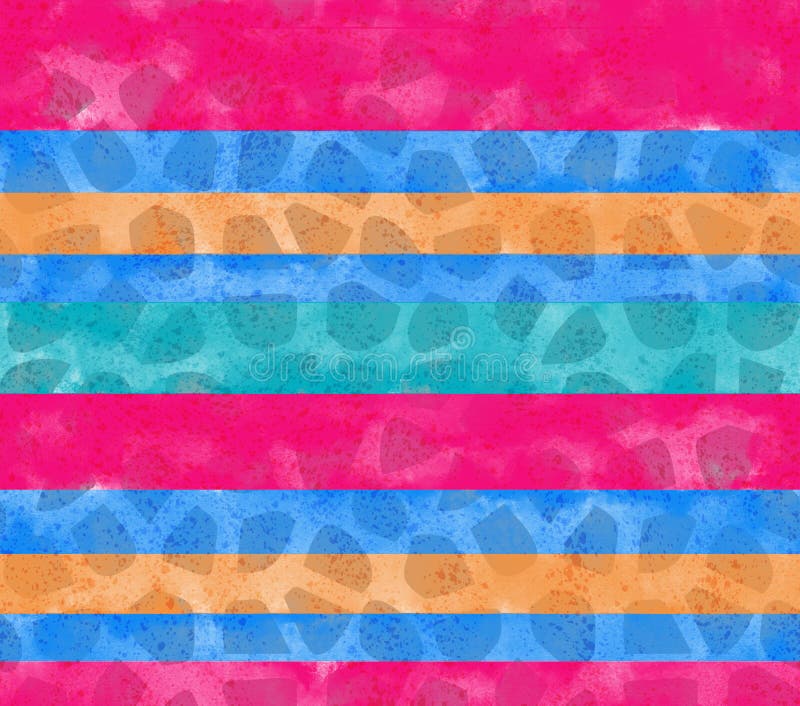 Colorful Abstract Horizontal Repeat Pattern Stock Illustration ...