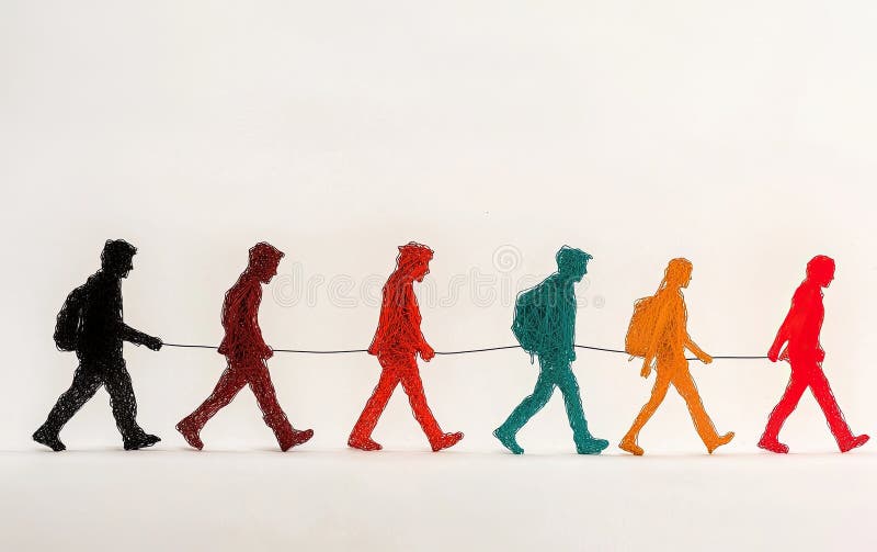 Stick Figure Follow Stock Illustrations – 125 Stick Figure Follow Stock ...