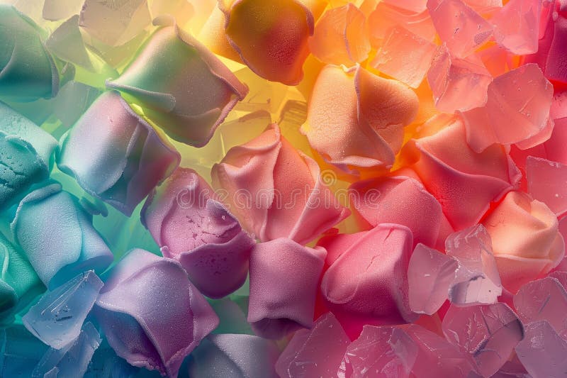 Colorful Abstract Ice Cube Background Stock Illustration - Illustration ...