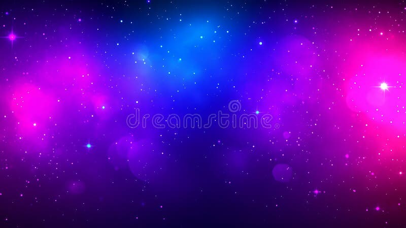 A Colorful Abstract Illustration of a Beautiful Outer Space Galaxy ...