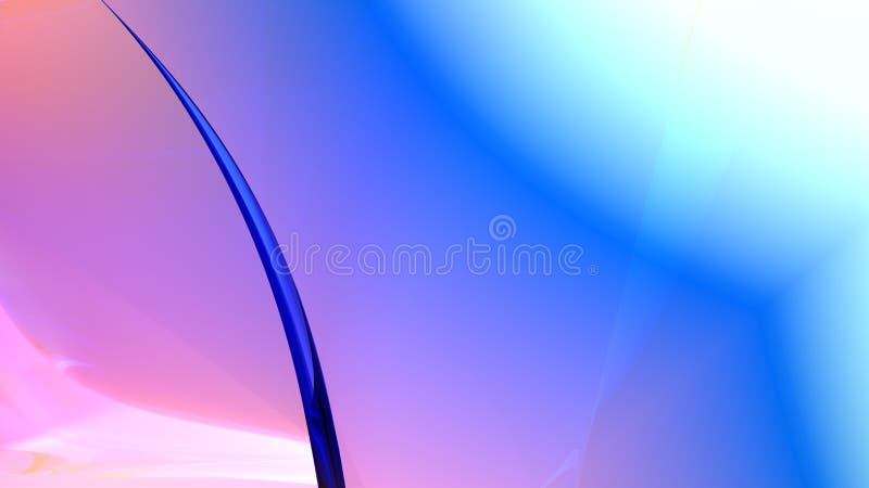 Colorful Abstract Illustration - Curved Pattern. 3d Rendering, Cgi ...