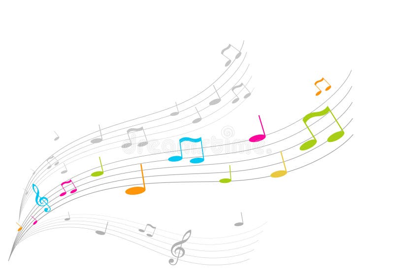 Dancing music notes stock vector. Illustration of artistic - 11566827