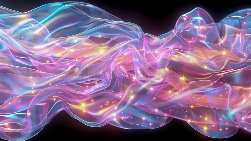 A Colorful Abstract Image of a Flowing Stream of Light Stock Image ...