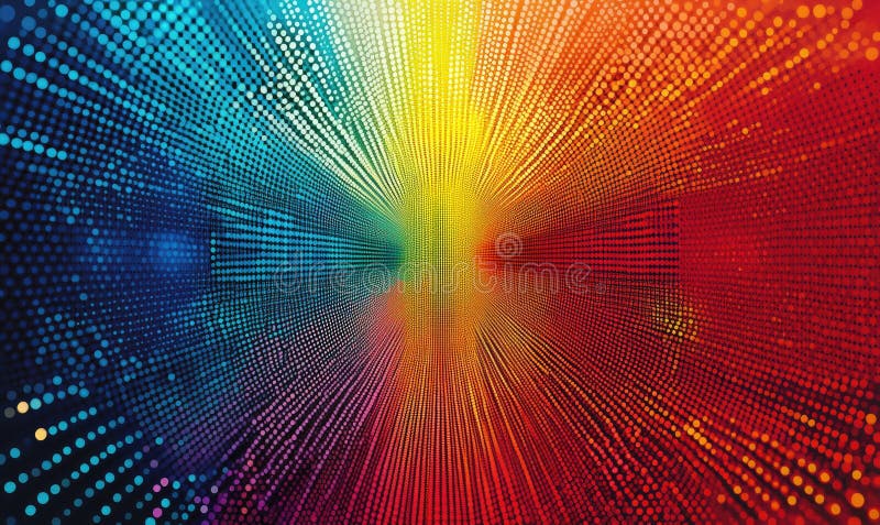 A Colorful, Abstract Image with a Rainbow-colored Spiral Stock Photo ...