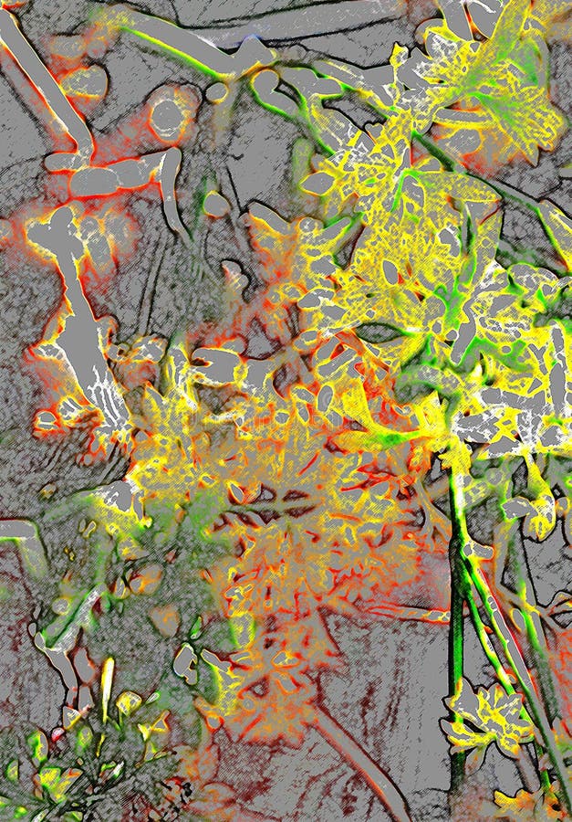 COLORFUL ABSTRACT IMAGE of VEGETATION Stock Photo - Image of backdrop ...