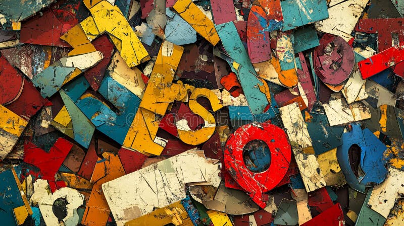 Colorful Abstract Letters Background Textured Alphabet Texture Stock ...