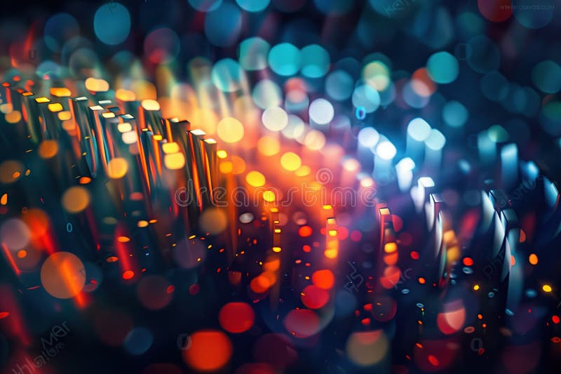 Colorful Abstract Light Background, Generative AI Stock Illustration ...