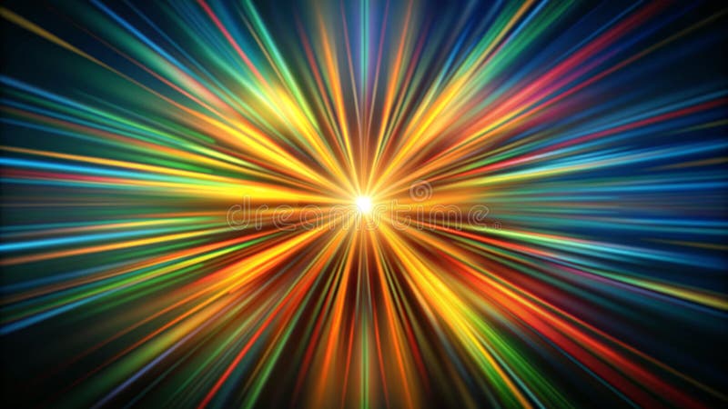 Colorful Abstract Light Beams Background Stock Illustration ...