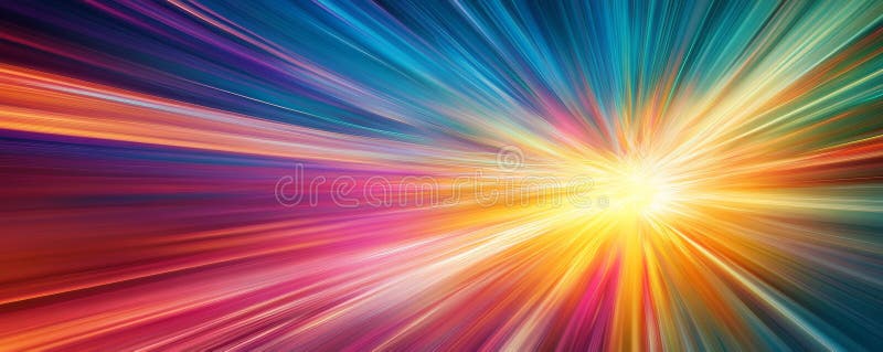 Colorful Abstract Light Burst Background, Dynamic Energy Concept Stock ...