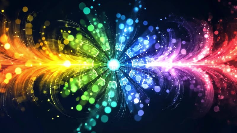 Colorful Abstract Light Bursts Create Stunning Visual Effects in High ...