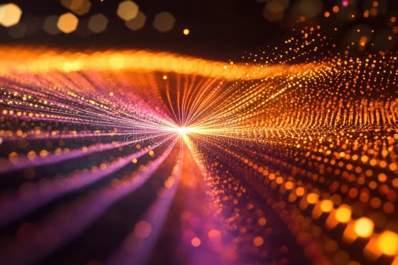 Colorful Abstract Light Patterns Create a Mesmerizing Digital Landscape ...